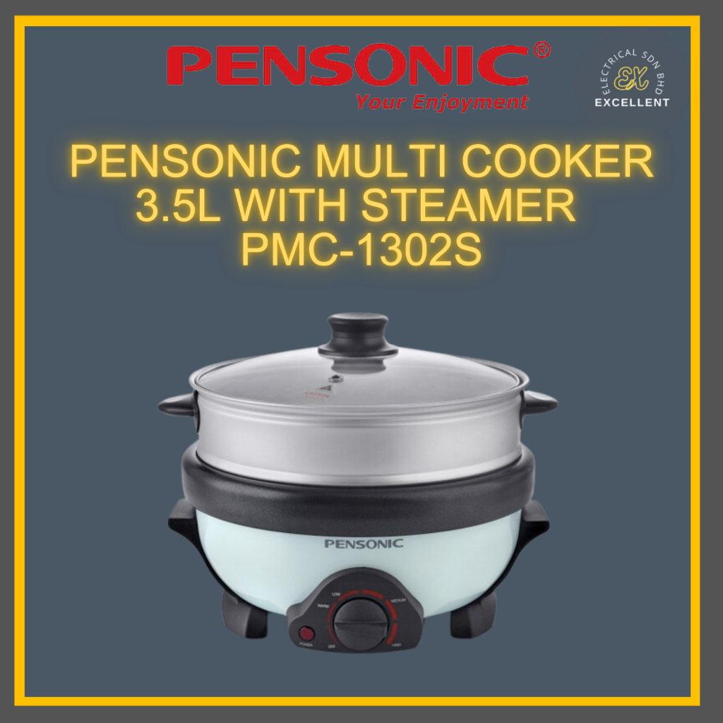 Pensonic Multi Cooker 3.5L with Steamer | PMC-1302S | Shopee Malaysia