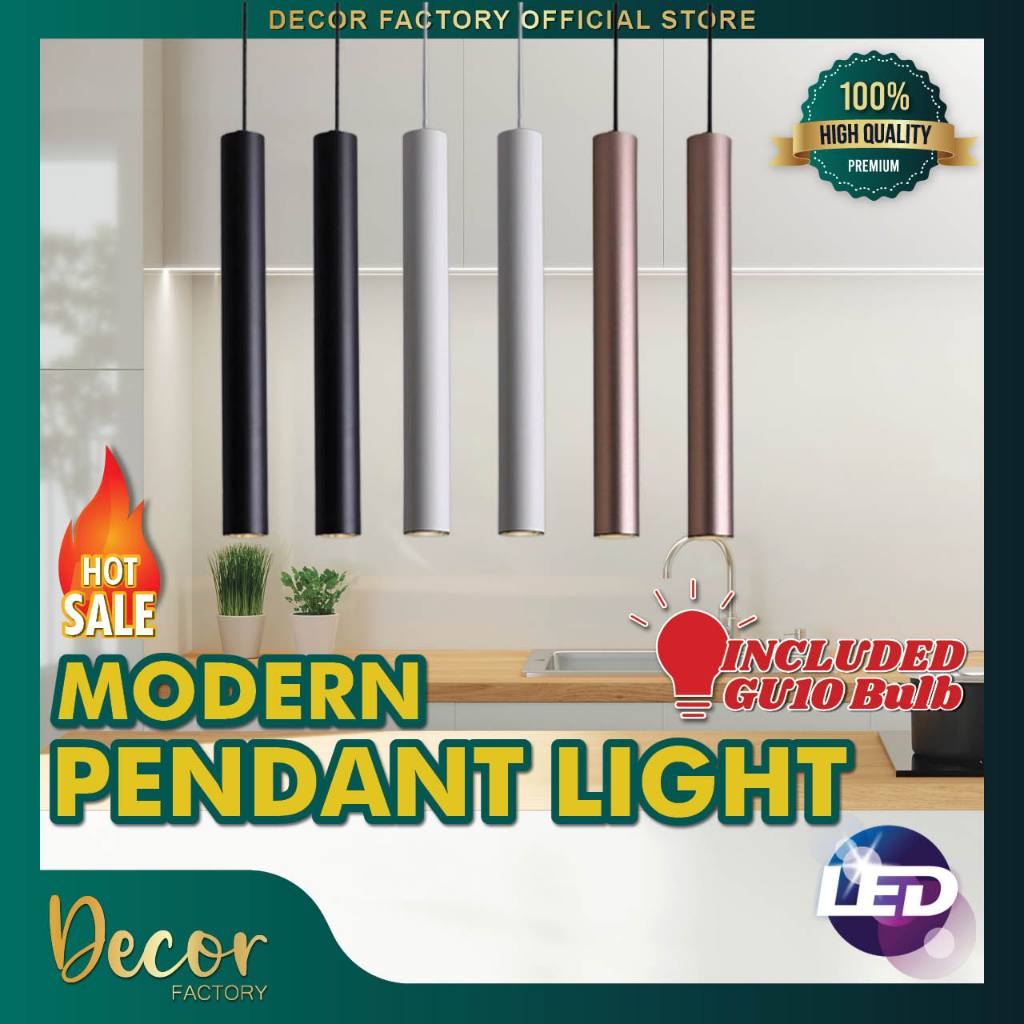 🔥NEW🔥 LED Long Tube Pendant Light Cylinder Type LED Dining Room Bar Decoration Long Tube Lamp ...