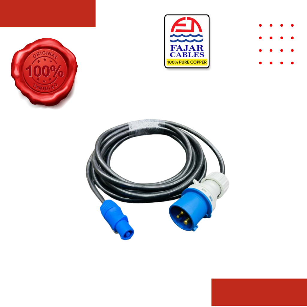 FAJAR powercon blue to ajcee 16a plug 1.5mm cable | Shopee Malaysia