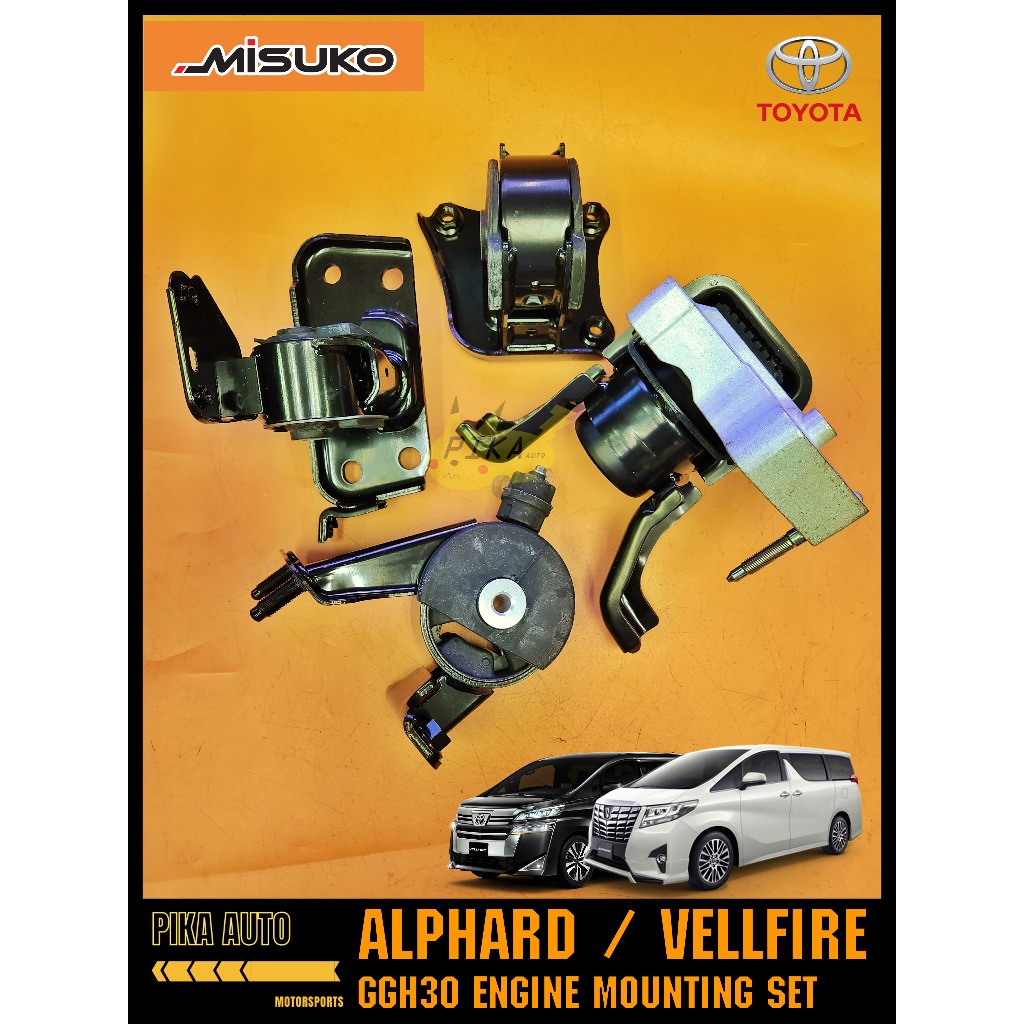 TOYOTA ALPHARD 3.5 GGH30 / VELLFIRE 3.5 GGH30 ENGINE MOUNTING SET ...