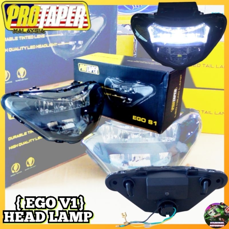 EGO V1 HEAD LAMP PROTAPER LED TERANG | Shopee Malaysia
