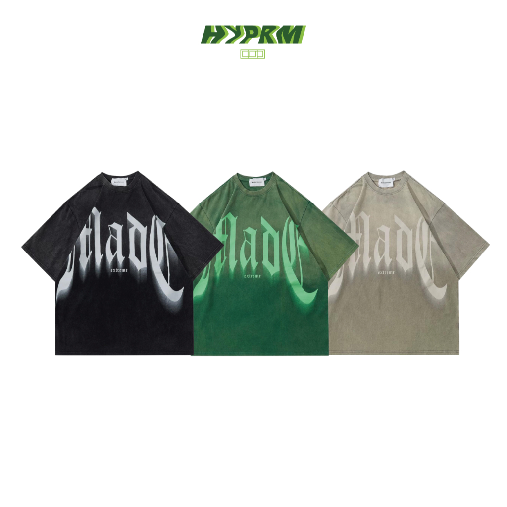 MADE EXTREME Gradient Logo Washed Tee | Shopee Malaysia