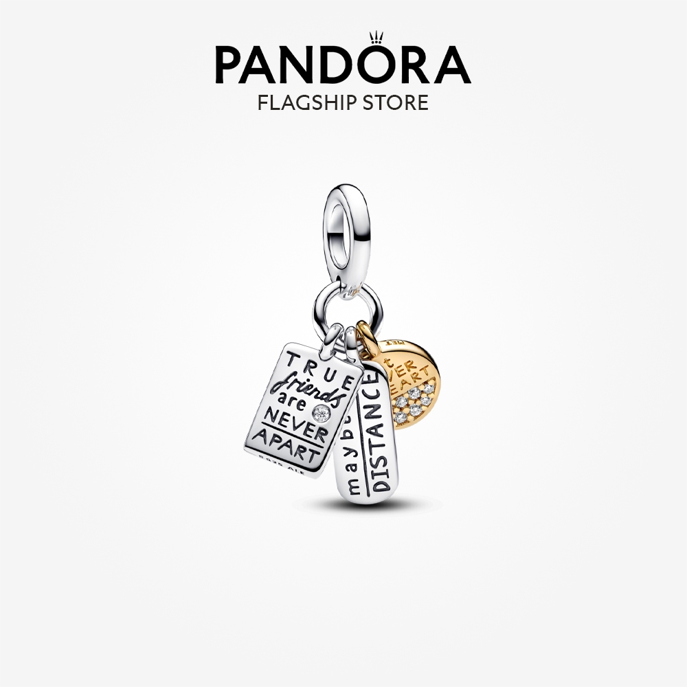 Pandora 14k Gold Plated Friendship Triple Dangle Charm | Shopee Malaysia