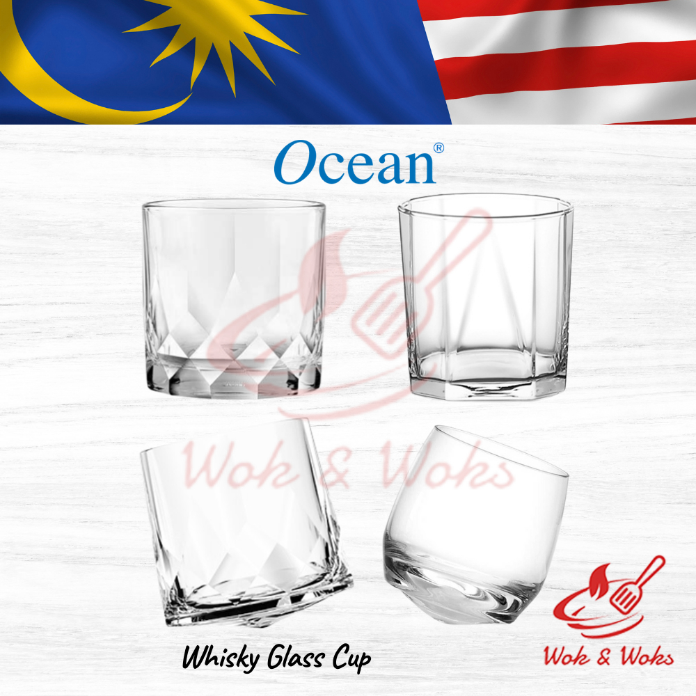 Ocean Brand Connexion Double Whisky Rock Glass Cup / Cawan Kaca Wiski ...