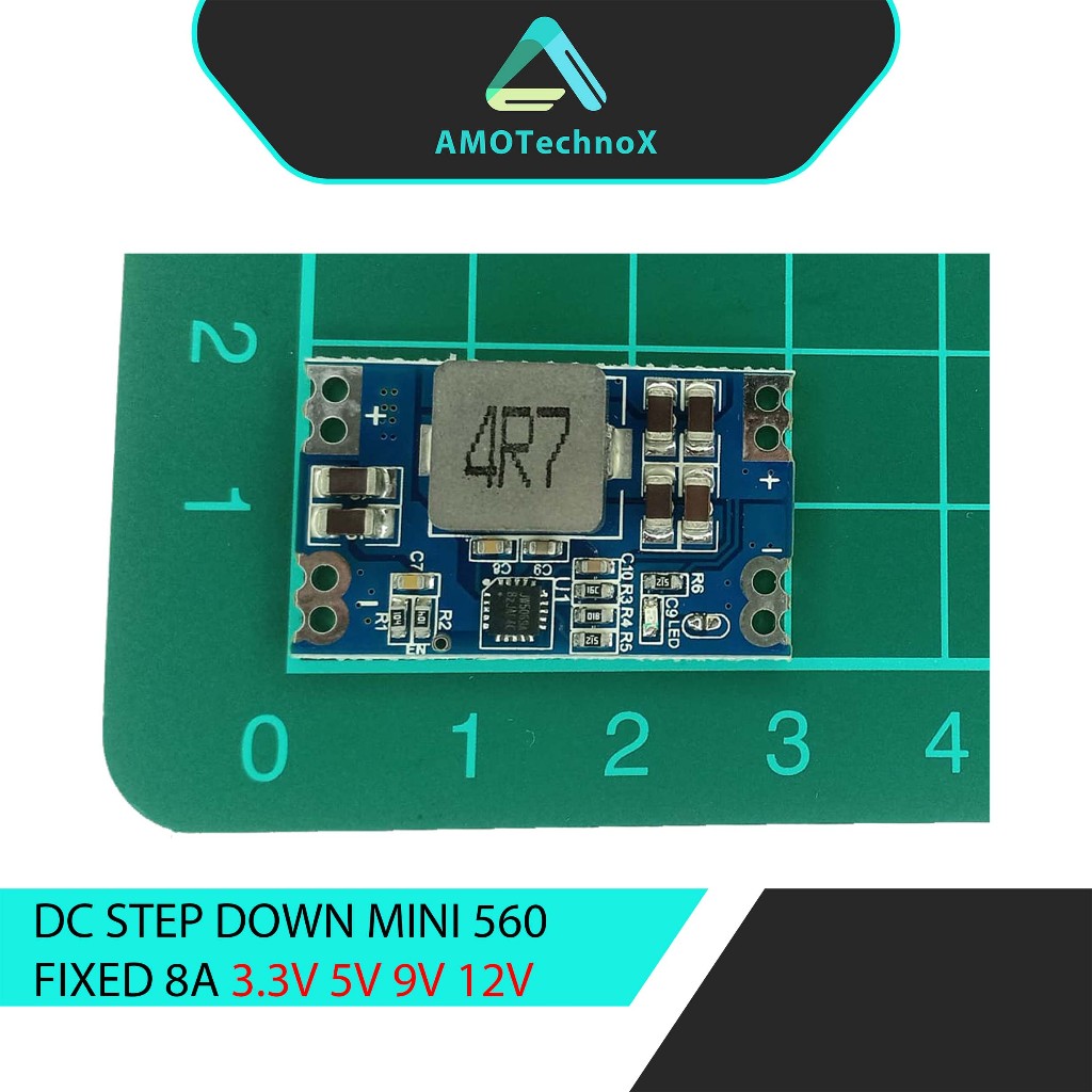 DC step down MINI 560 FIXED, 8A, 3.3V 5V 9V 12V, buck converter voltage ...