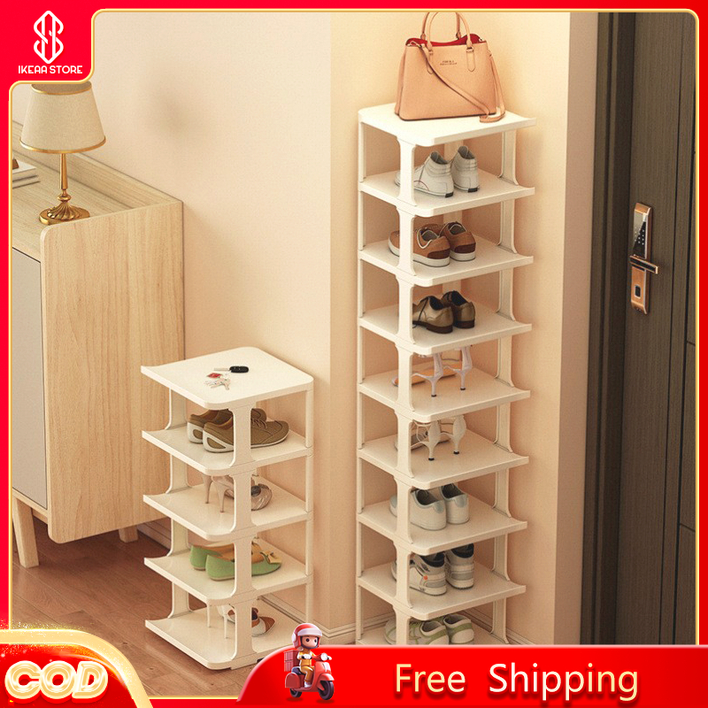 IKEA Multilayer Plastic Shoe Rack Space-Saving Rak Kasut Shoe Storage ...