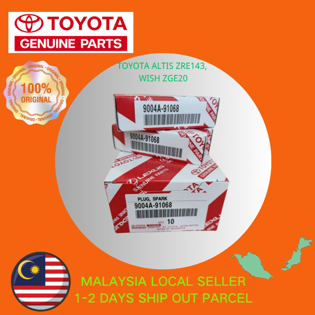 Toyota Altis Zre143,Wish Zge20 Original New Spark Plug SC16HR11 Set ...