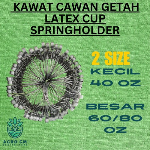 [100pc] Dawai Kawat spring pemegang mangkuk cawan getah cup holder ...