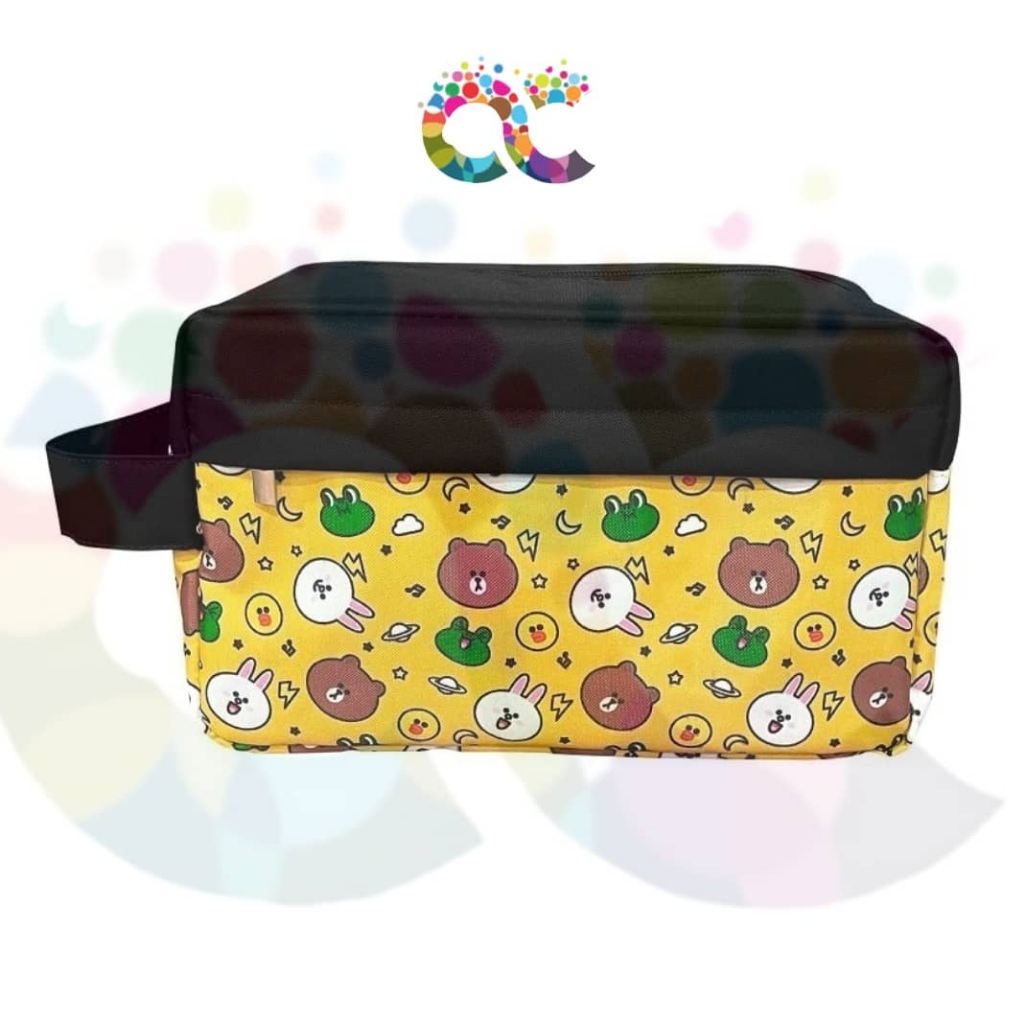 Line Friends Travel Pouch 1s (23cm x 14.5cm x 12cm) | Shopee Malaysia