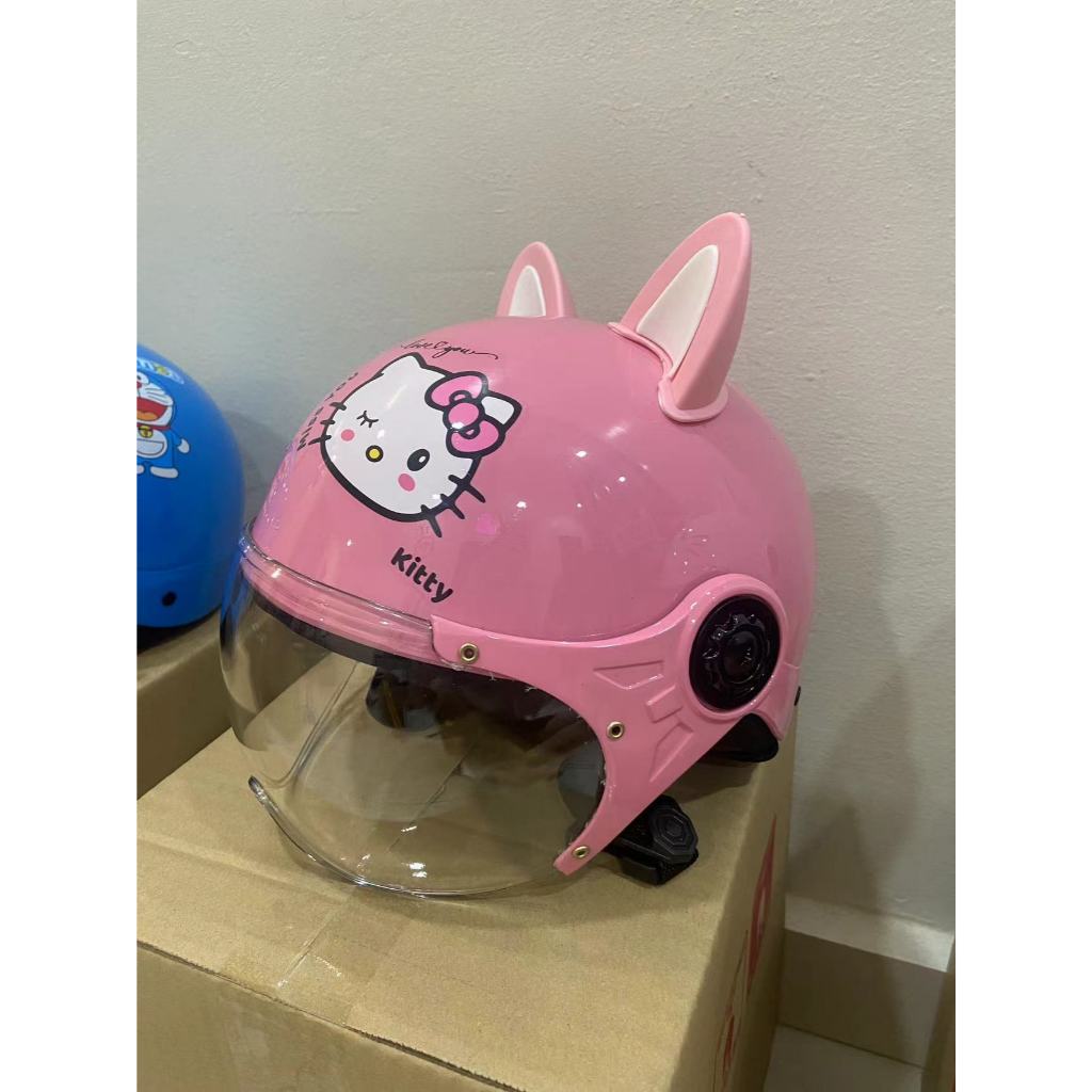 MY Ready Stock Safety Helmet Cartoon cute riding helmet children's ...
