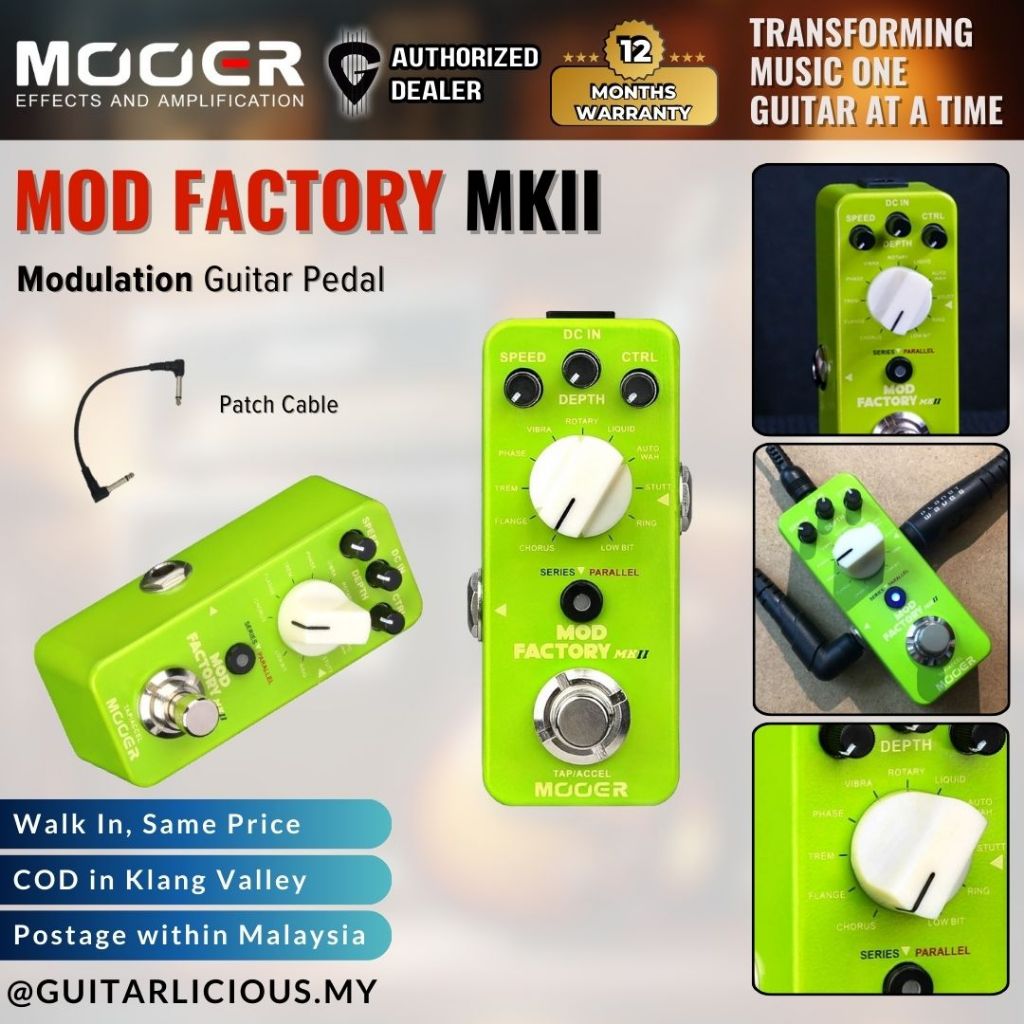 Mooer Mod Factory MKII Modulation Pedal ( MODFACTORYMKII ) | Shopee ...