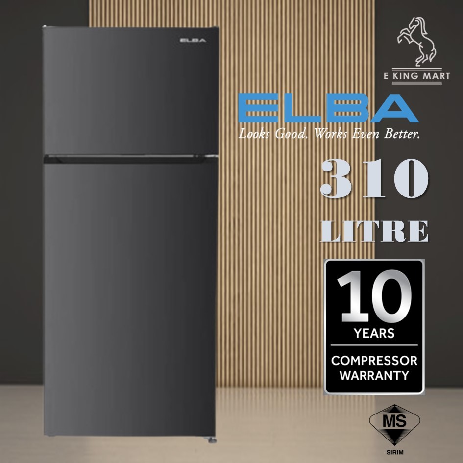 ELBA Peti Sejuk 2 Pintu Refrigerator Fridge 310 Litre No Frost ER-Q3238 ...