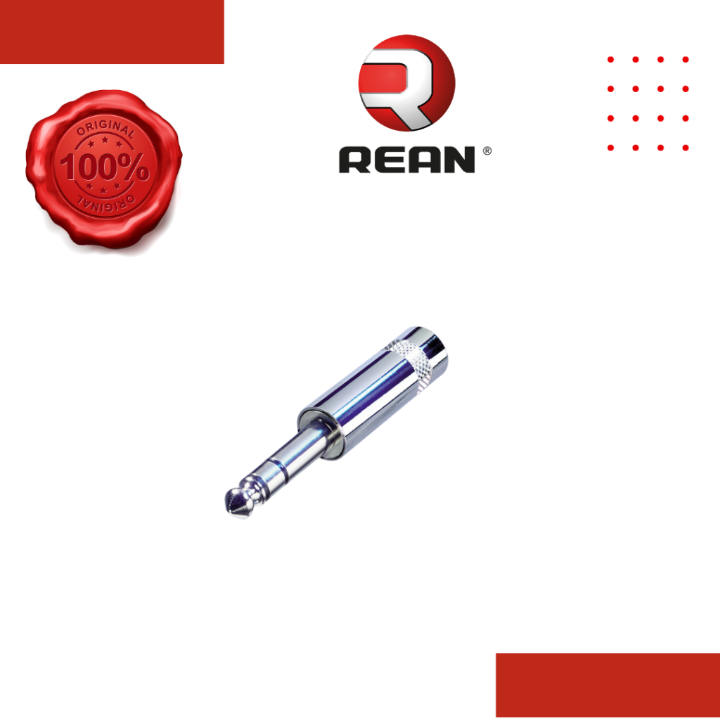 REAN NYS202 3 pole 1/4'' plug, short metal handle STEREO JACK | Shopee ...