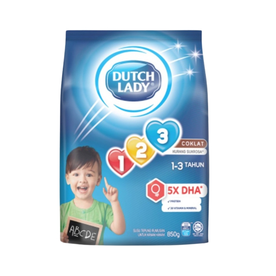 Dutch Lady 123 (Chocolate) (850g) | Shopee Malaysia