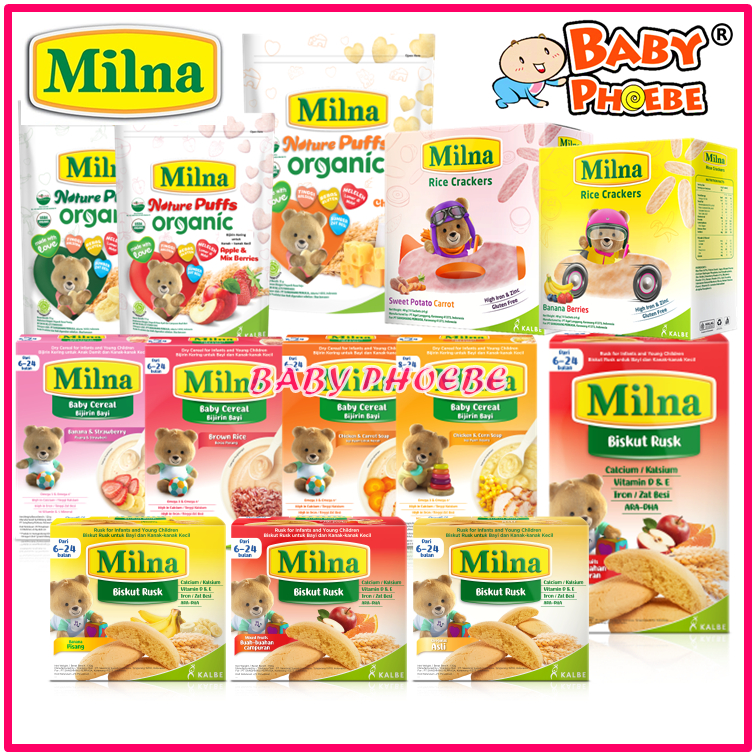 Milna Nature Baby Puff Organic / Baby Cereal / Baby Rusk / Cracker ...