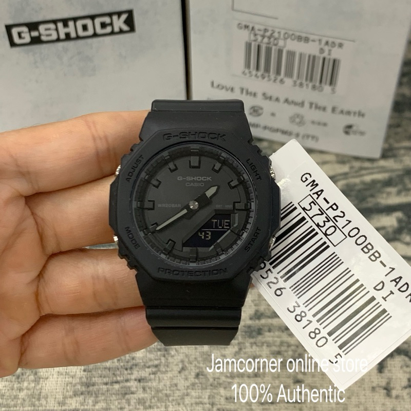 *WOMEN* CASIO G-SHOCK MINI GMA-P2100BB-1A aka TMJ WOMEN ALL BLACK ...
