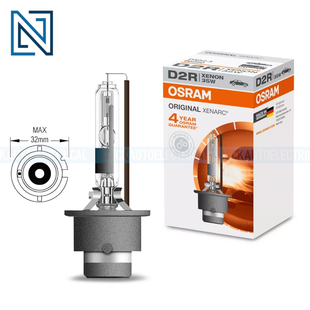 OSRAM XENARC D2R 35W HID Headlight Bulb Car Lorry 66250 Mentol HID ...