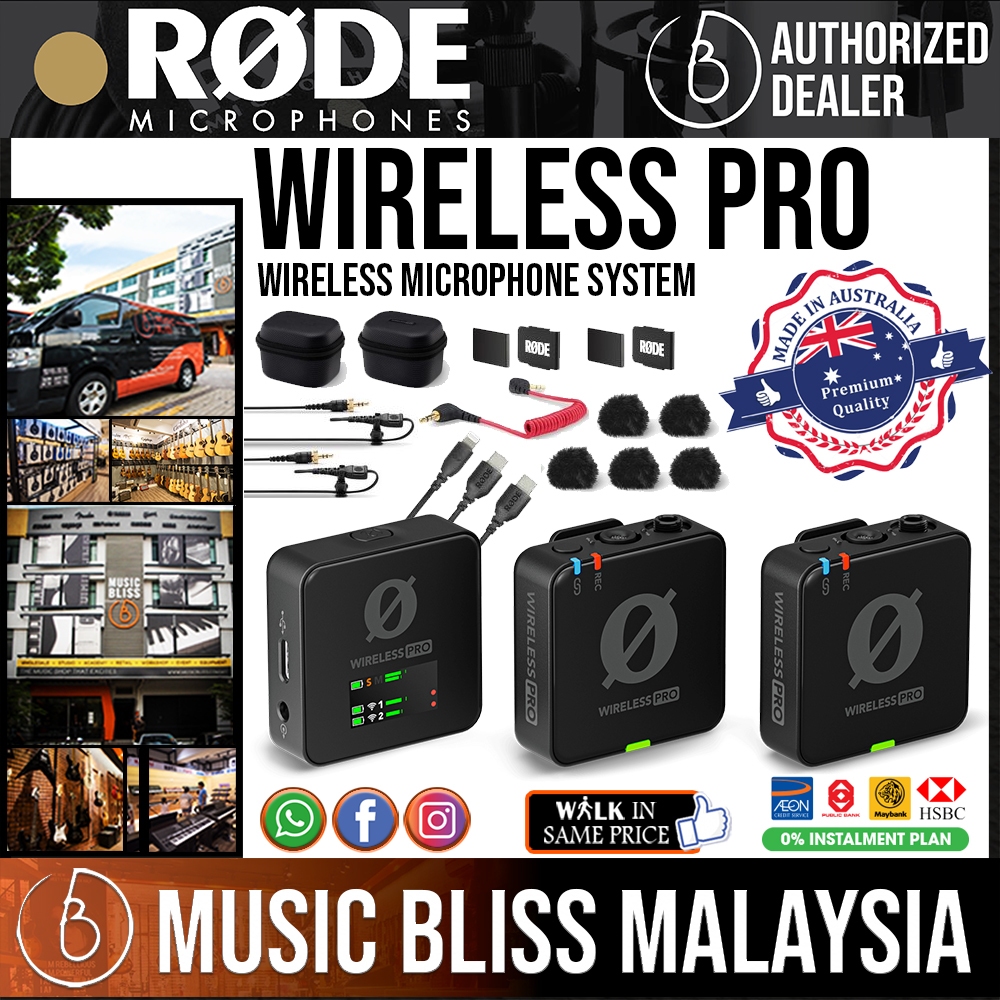 Rode Wireless Pro Compact Wireless Microphone System | Shopee Malaysia