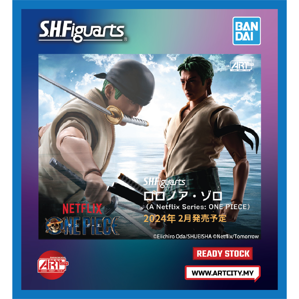 (READY STOCK) Bandai S.H.Figuarts - SHF Roronoa Zoro - Netflix Series ...