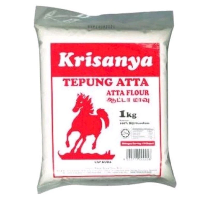 KRISANYA TEPUNG ATTA/TEPUNG CAPATI CAP KUDA (1KG) | Shopee Malaysia