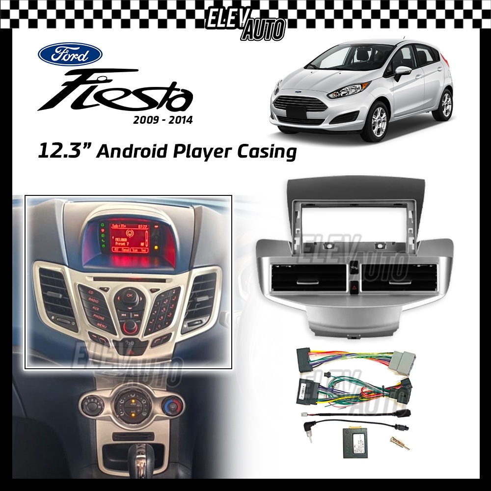 Ford Fiesta 2009 - 2014 12.3" BBA Casing Android Player Installation ...