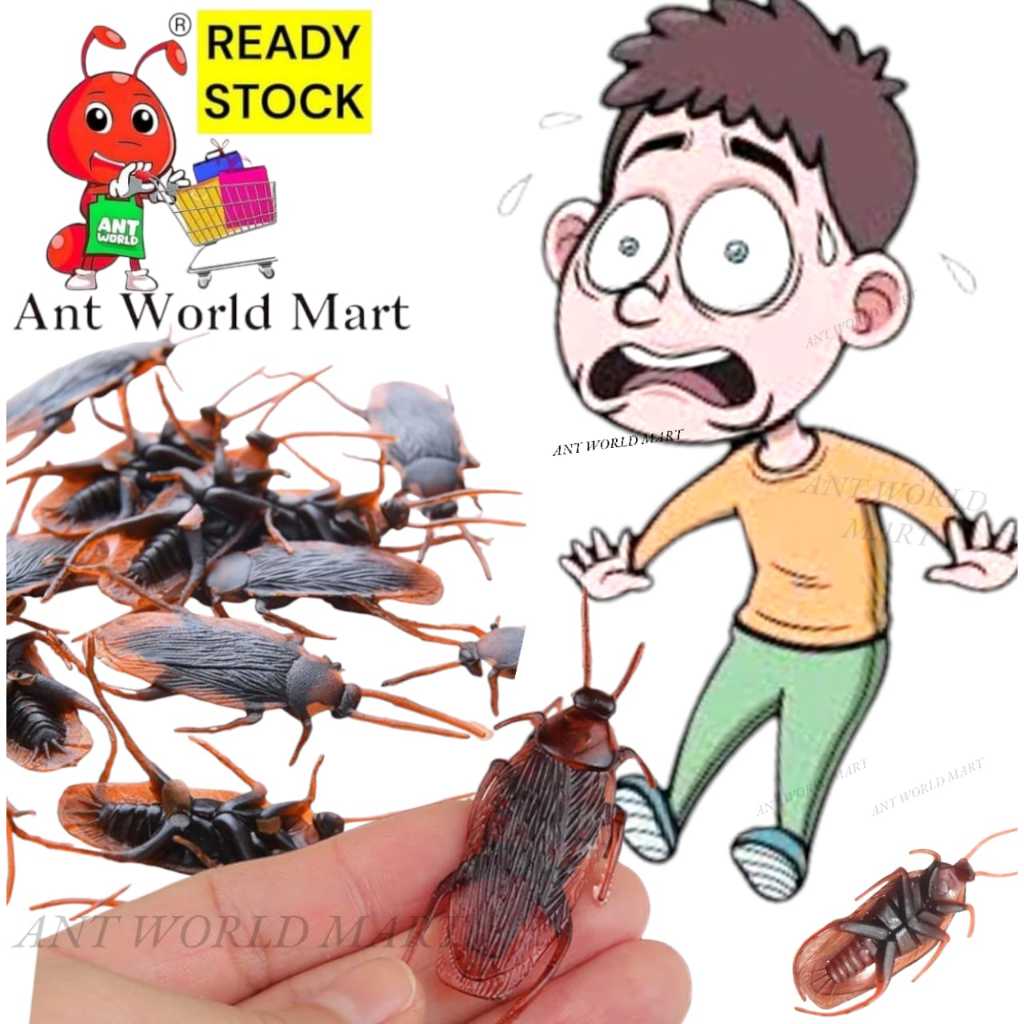 4 in1 Simulation Realistic Cockroach / Halloween Innocent Play a Prank ...