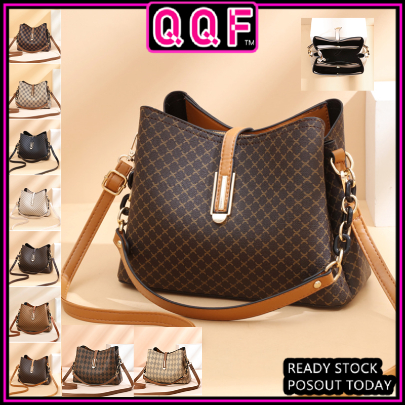 1328 PU SLING BAG KULIT leather Casual Beg Tangan Wanita women Shoulder ...