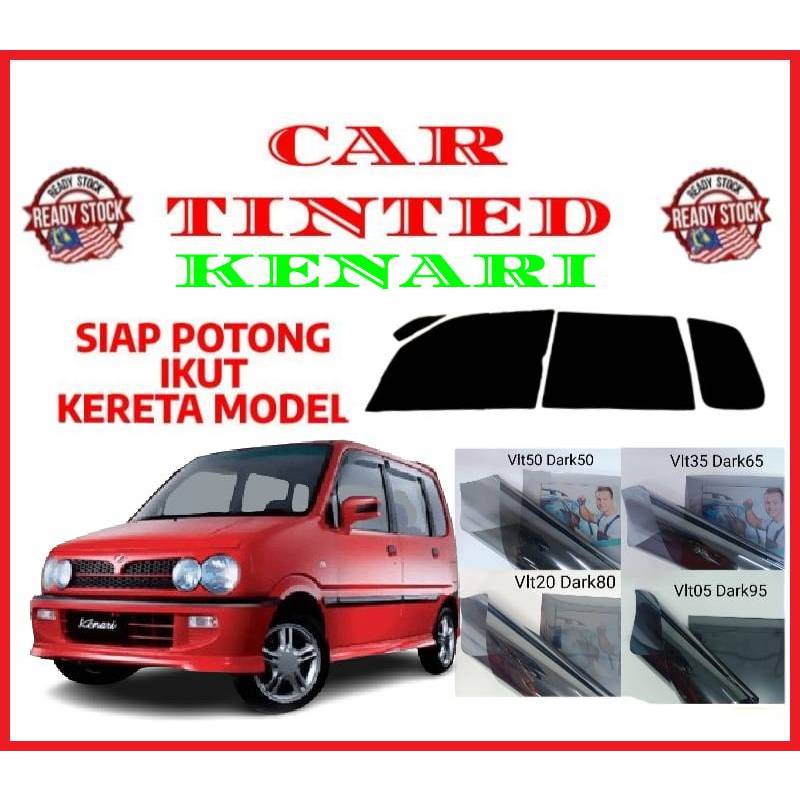 Perodua (Kenari) 4 Door Tinted 2PLY UV 99% Hitam(Gelap 30% 50% 65% 80% ...