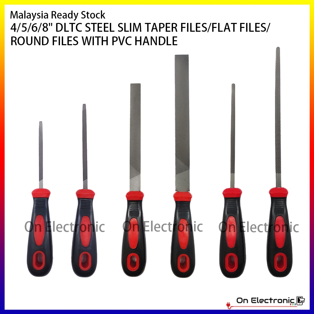 4/5/6/8" DLTC STEEL SLIM TAPER FILES /FLAT FILES/ROUND FILES WITH PVC ...