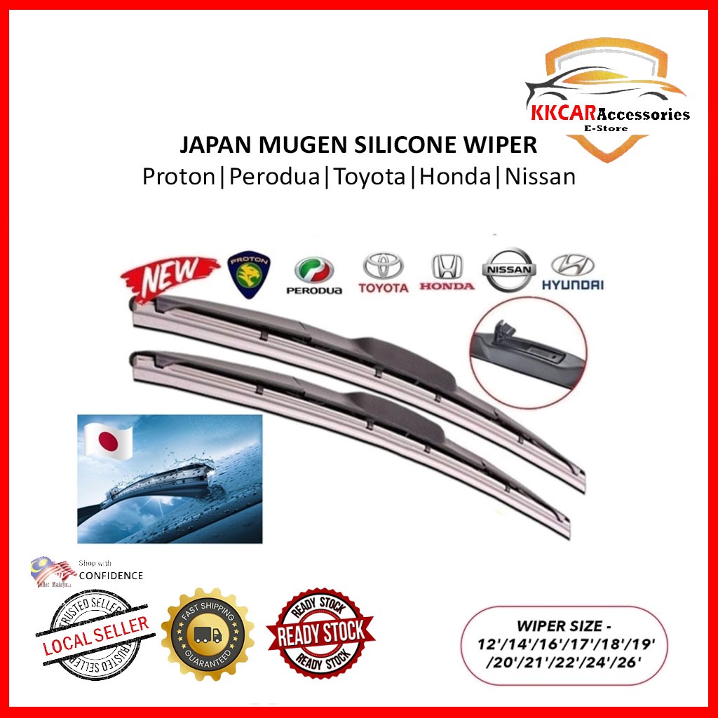 Japan Silicone Car Wiper Perodua Proton Toyota Honda Mazda Nissan ...