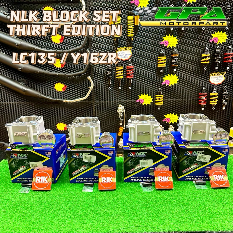 NLK PERFORMANCE RACING SUPER CERAMIC BLOCK SET TE LC135 Y15ZR 57+2 63+2 65+4 68+4 Y16 NVX 58+3 ...