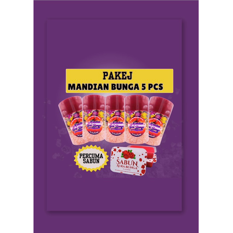 Pakej Mandian Bunga ( 5 botol merah + sabun) | Shopee Malaysia