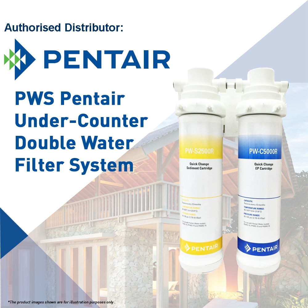 PENTAIR PWS Under-Counter Double Water Filter System | Shopee Malaysia