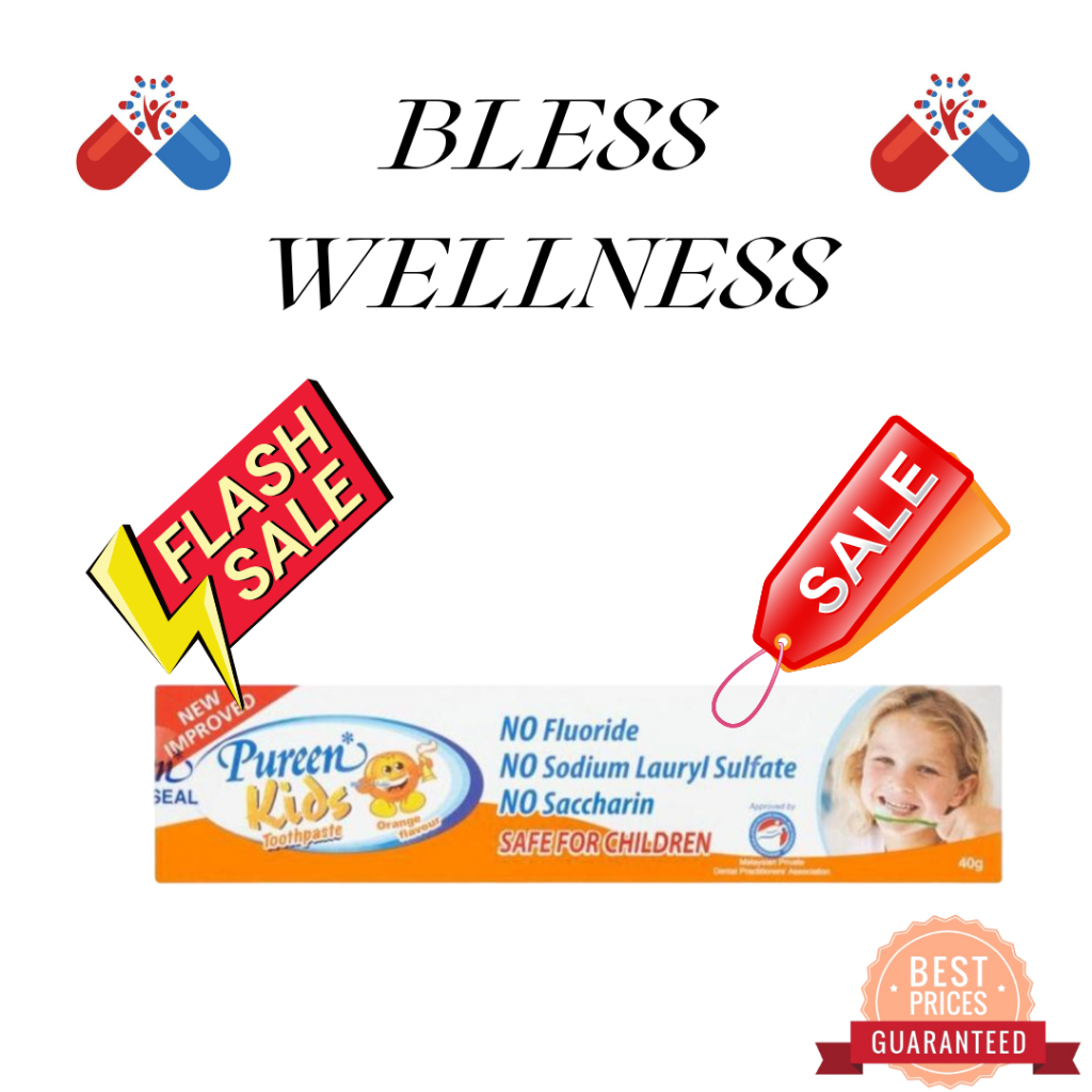 (EXP 11/2024) PUREEN KIDS TOOTHPASTE ORANGE 40G | Shopee Malaysia