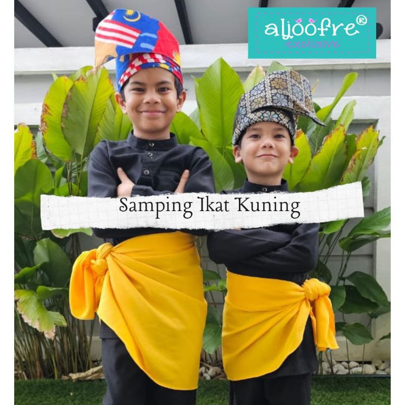 Sampin Ikat Kuning Merdeka Silat Pakaian Beragam Kanak-kanak | Shopee ...