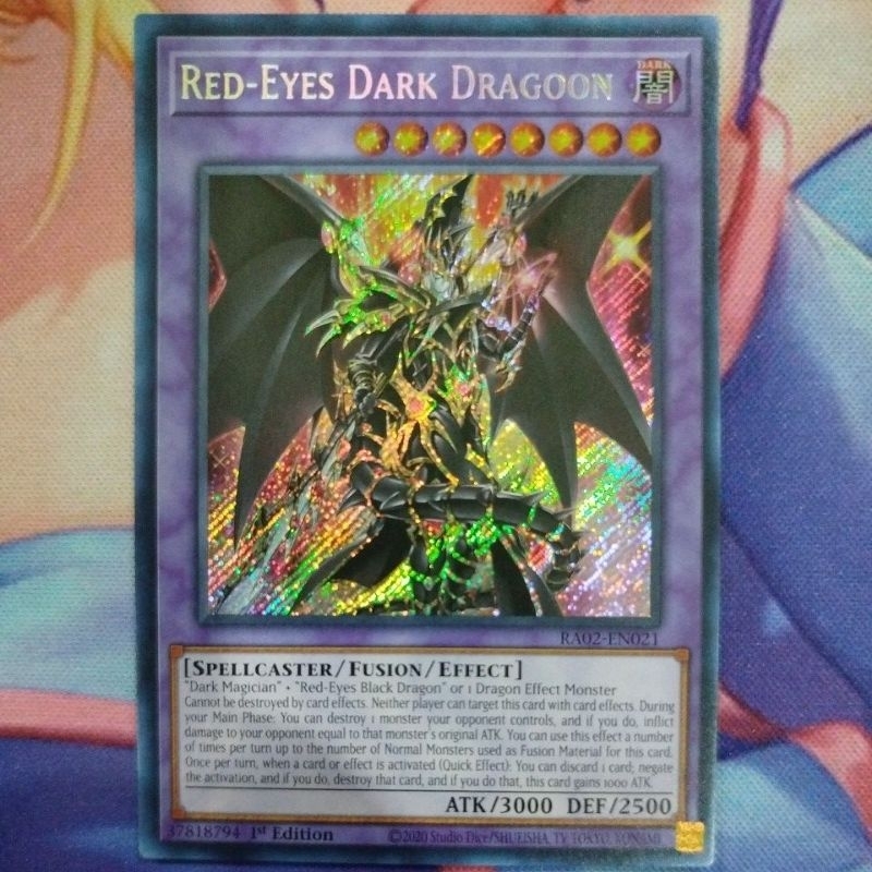 YUGIOH RA02-EN021 Red-Eyes Dark Dragoon (UR/SER) | Shopee Malaysia