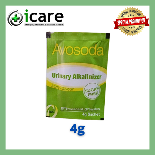 Avosoda Urinary Alkalinizer Sachet 4g ( 1 Sachet ) EXP DATE : 10/2026 ...