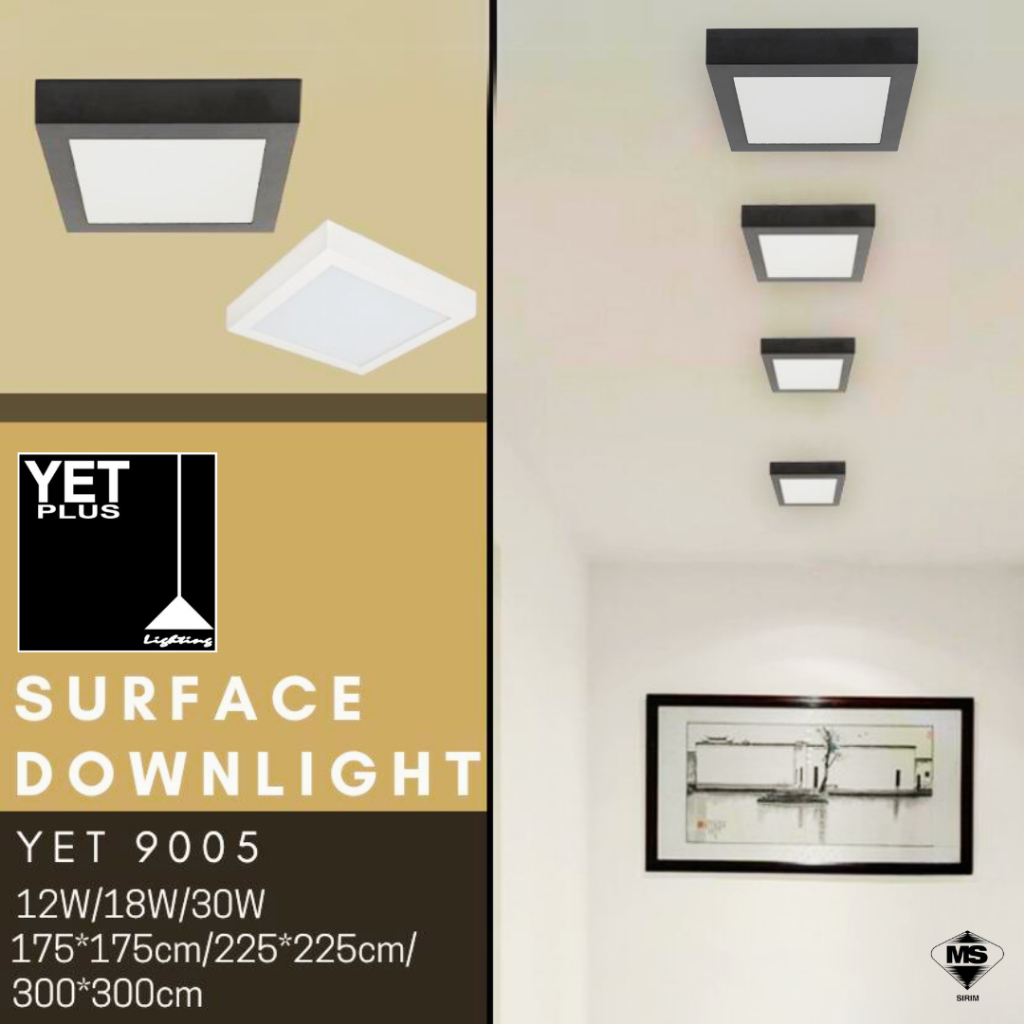YETPlus YET9005 12W 18W 30W SIRIM LED Ceiling Light YET Surface ...
