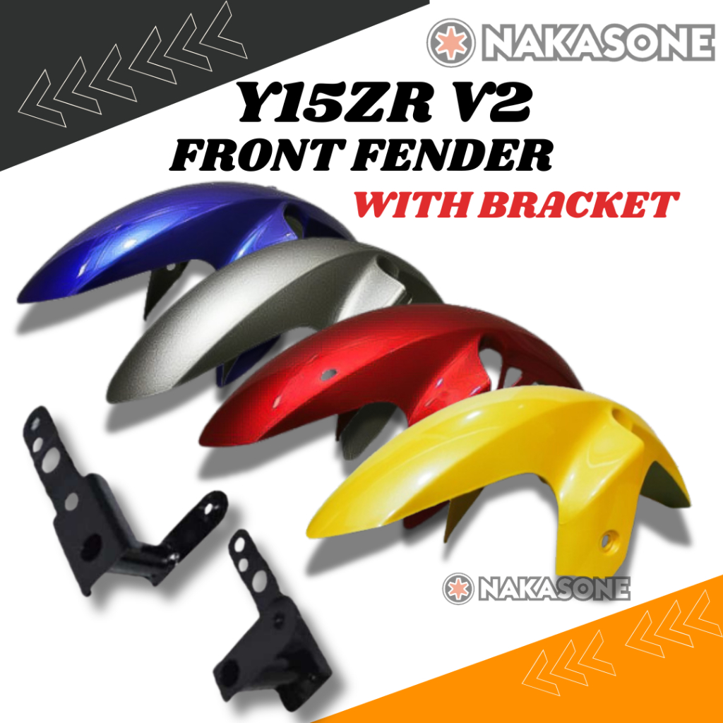 YAMAHA Y15ZR V2 Y15 V2 Y16 NEW MUDGUARD WITH BRACKET FRONT FENDER BLACK ...