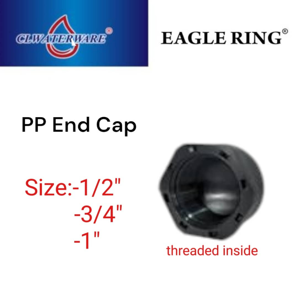 Polypipe PP End Cap HDPE Poly Pipe Fitting Part Accessories Penyambung Paip Air | Shopee Malaysia