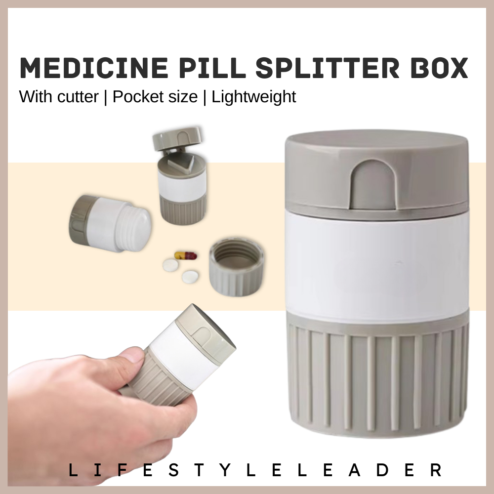 4 In 1 Portable Medicine Pill Cutter Grinder Powder Medicine Splitter ...