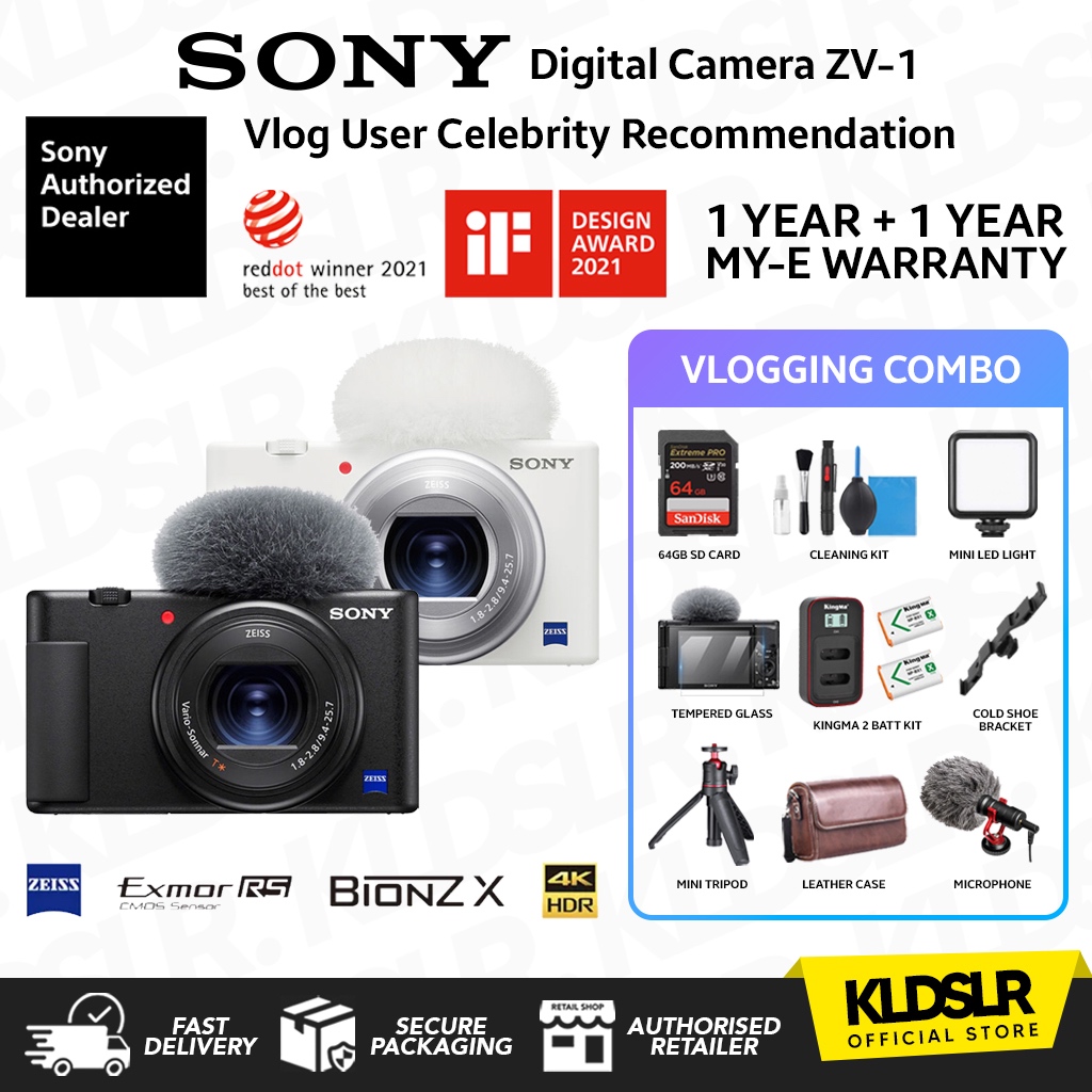 Sony Digital Camera ZV-1 / Sony ZV1 / Sony Camera ZV 1 [Register Online ...