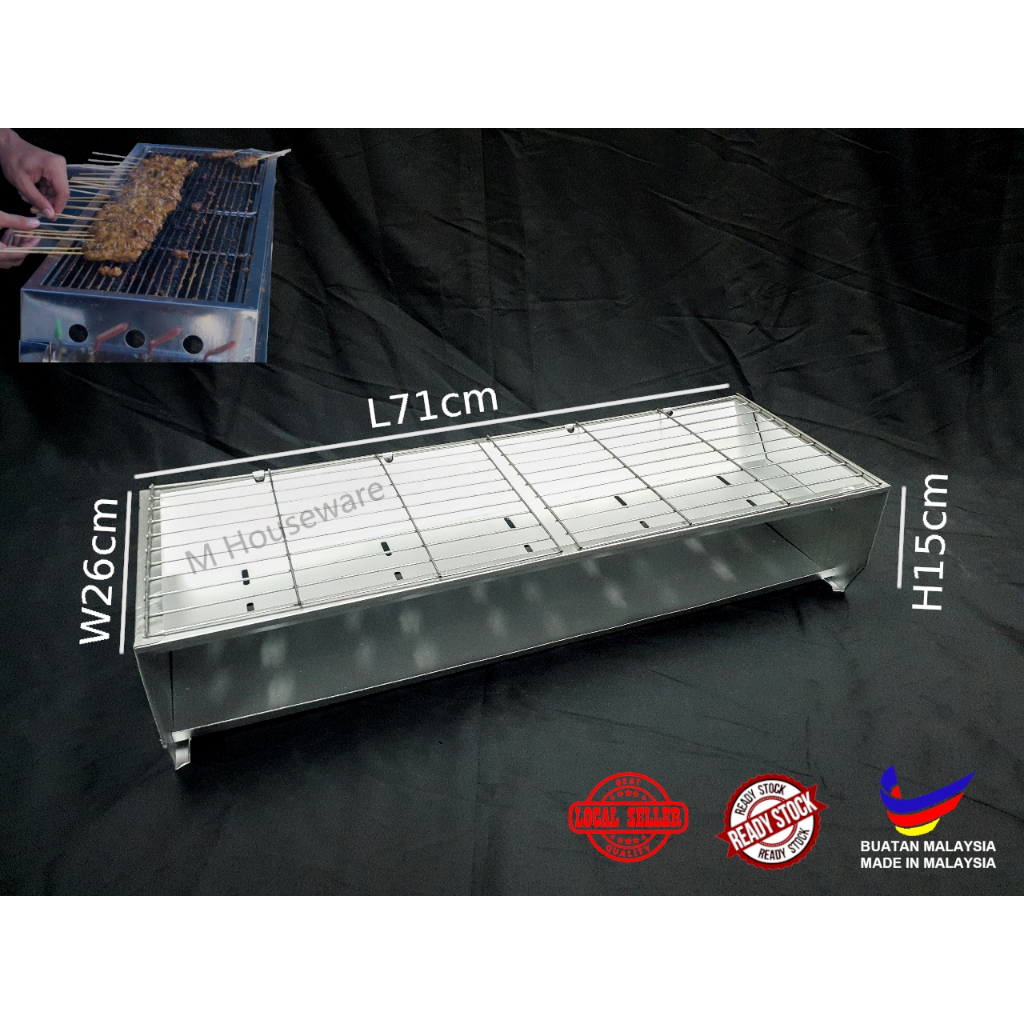 BBQ Grill Iron Indoor Outdoor Charcoal Arang Barbeque Picnic Cooking ...