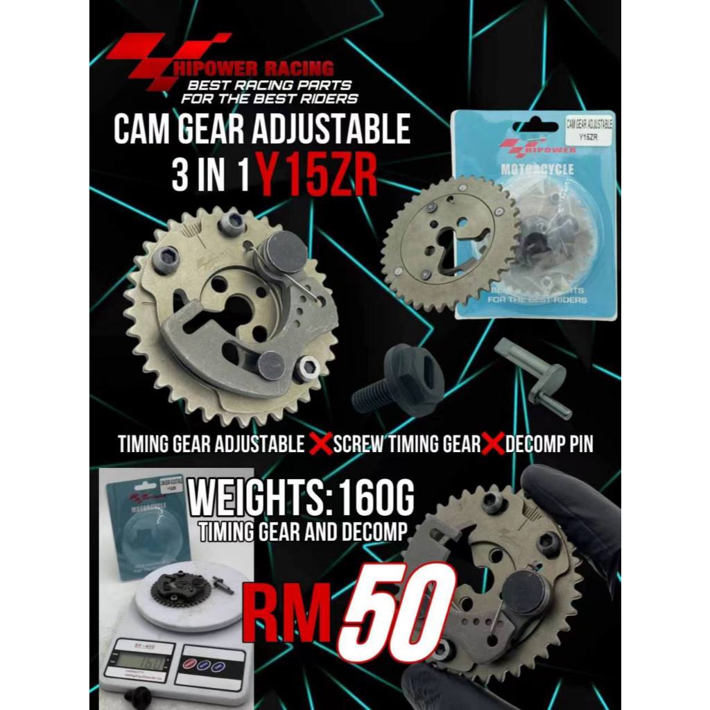 HIPOWER ADJUSTABLE DECOMPIN TIMING GEAR Y15ZR Y15Z Y15 LC135 LC 135 ...