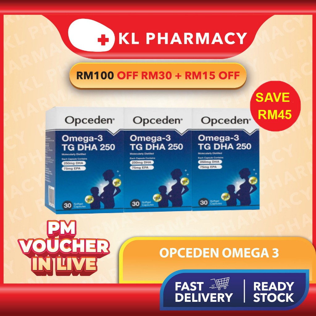 Opceden Omega-3 DHA250 (250MG X 30'S) | Shopee Malaysia
