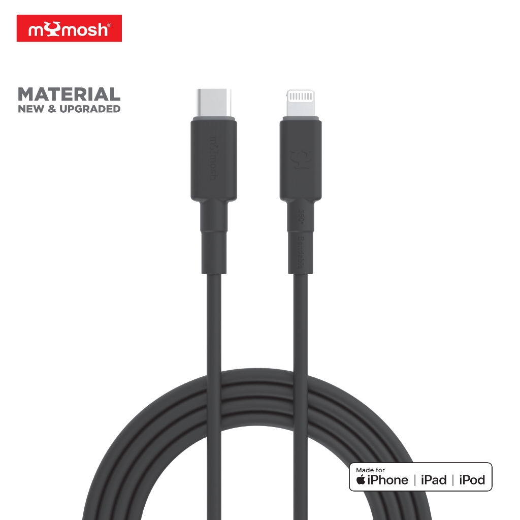 MYMOSH LIGHTNING TO TYPE-C CABLE APPLE MFI CERTIFIED COMPATIBLE FOR ...