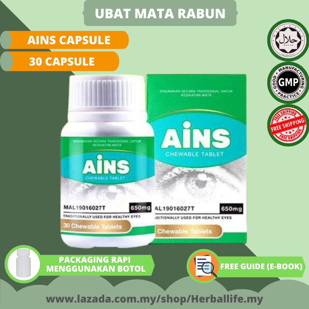 PENAWAR MATA RABUN AINS VITAMIN MATA ORIGINAL SUPPLEMENT ubat Sakit ...