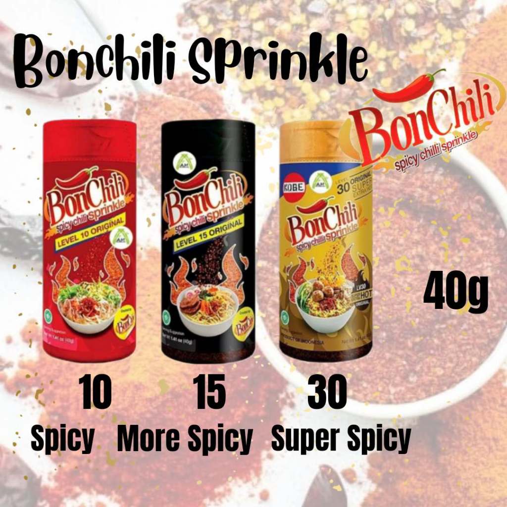 Chili Flakes Cili Bonchili Serbuk Cili Pedas Sedap Sprinkle Brand Kobe Level 10 15 30 40g ...