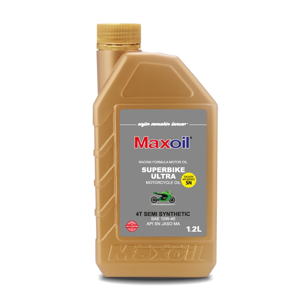 Maxoil 4T Semi Synthetic Superbike Ultra 10W40 API SN (1.2L) | Shopee ...