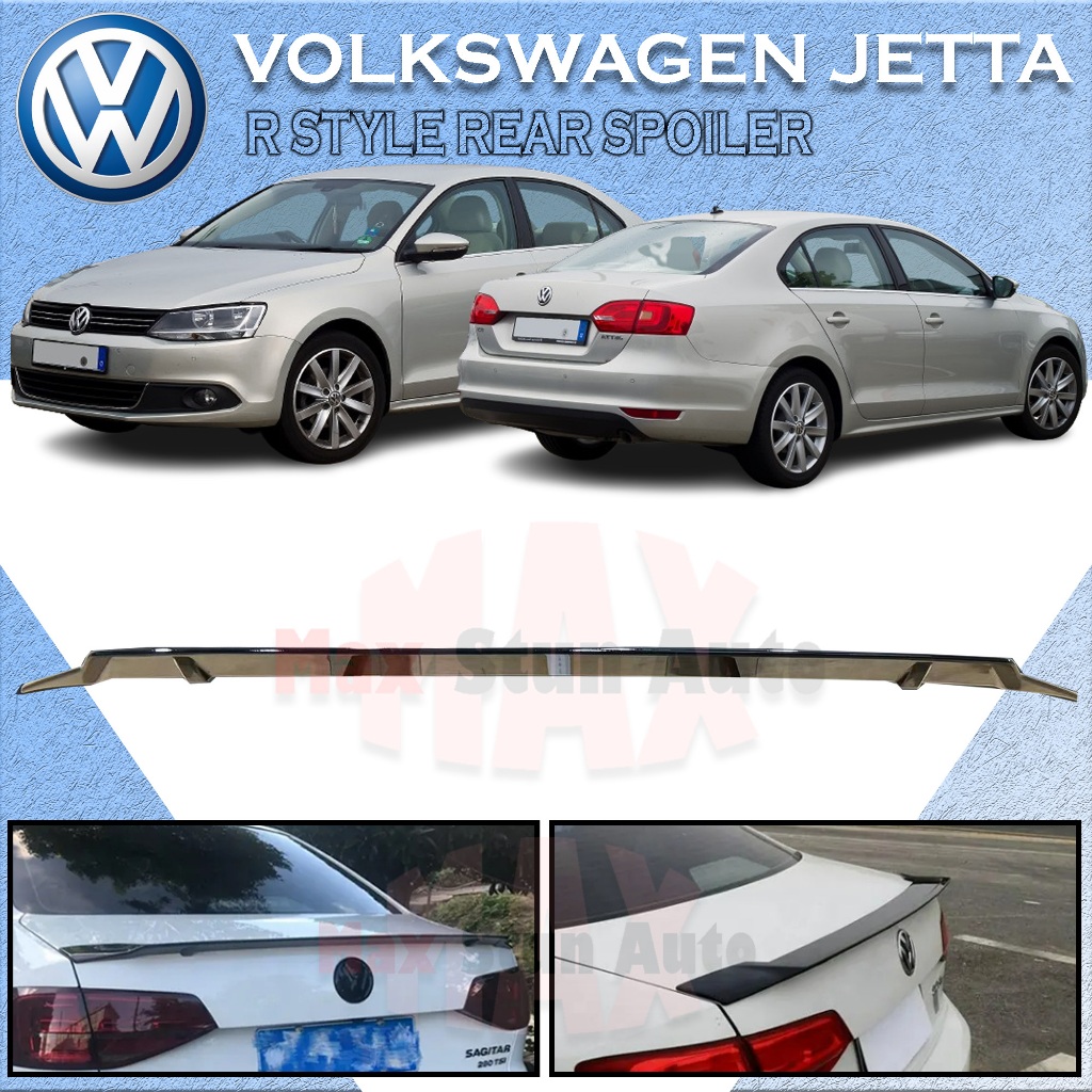 VOLKSWAGEN JETTA MK6 2012-2018 R STYLE REAR ROOF SPOILER LIP WITH PAINT ...